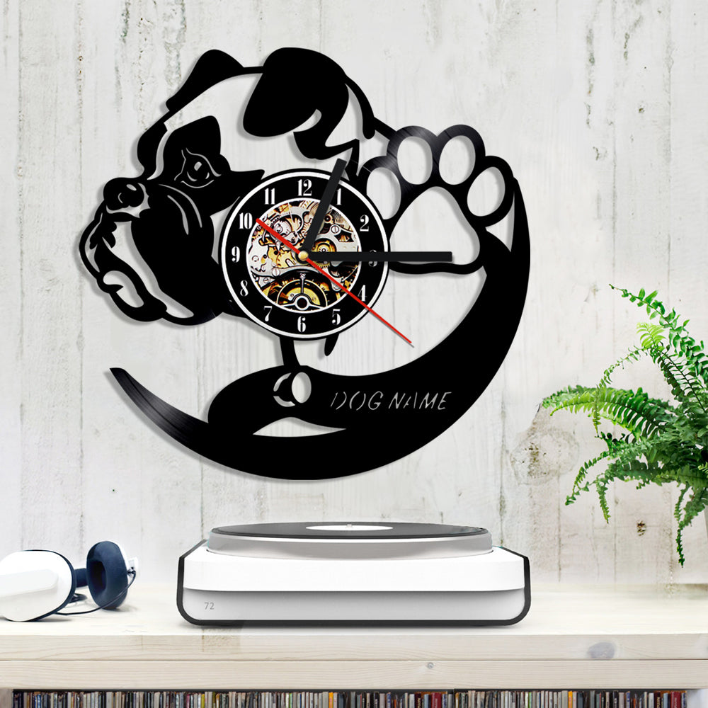 Vinyl Dog Wall Clock – Ploocy